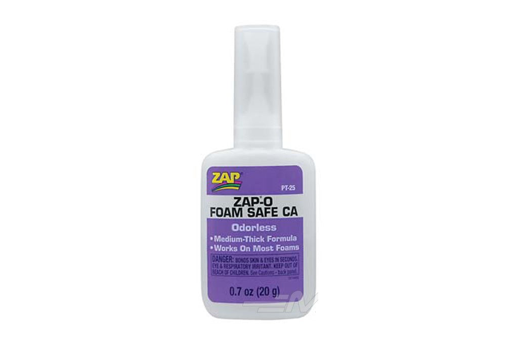Zap Adhesives Zap-O Odorless CA+ Foam Safe Glue .7 oz – Crazy Hobbies
